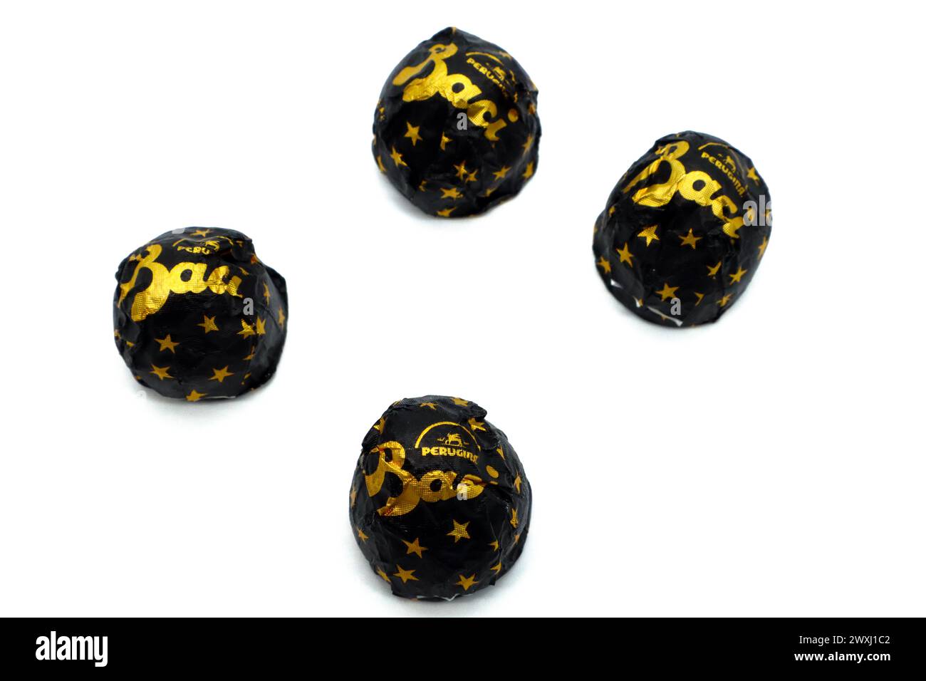 Baci Perugina Chocolate with hazelnut grains and whole hazelnut coated ...