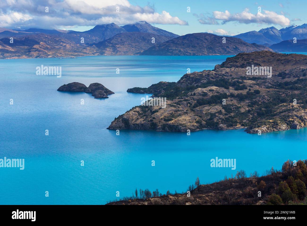 General Carrera Lake, Carretera Austral, Patagonia - Chile. Beautiful ...