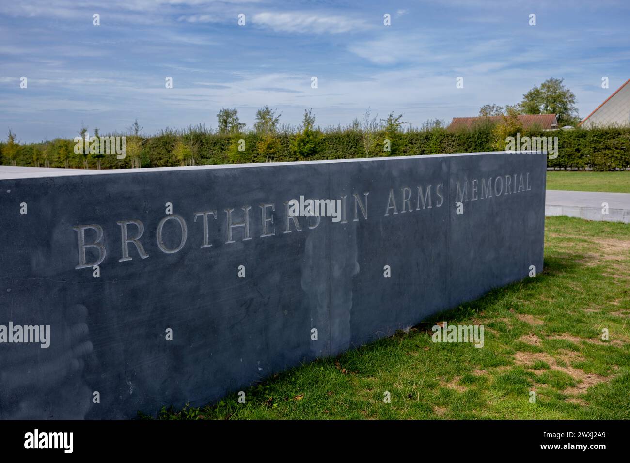 Brothers in Arms Memorial, Polygon Wood, Belgium Stock Photo - Alamy