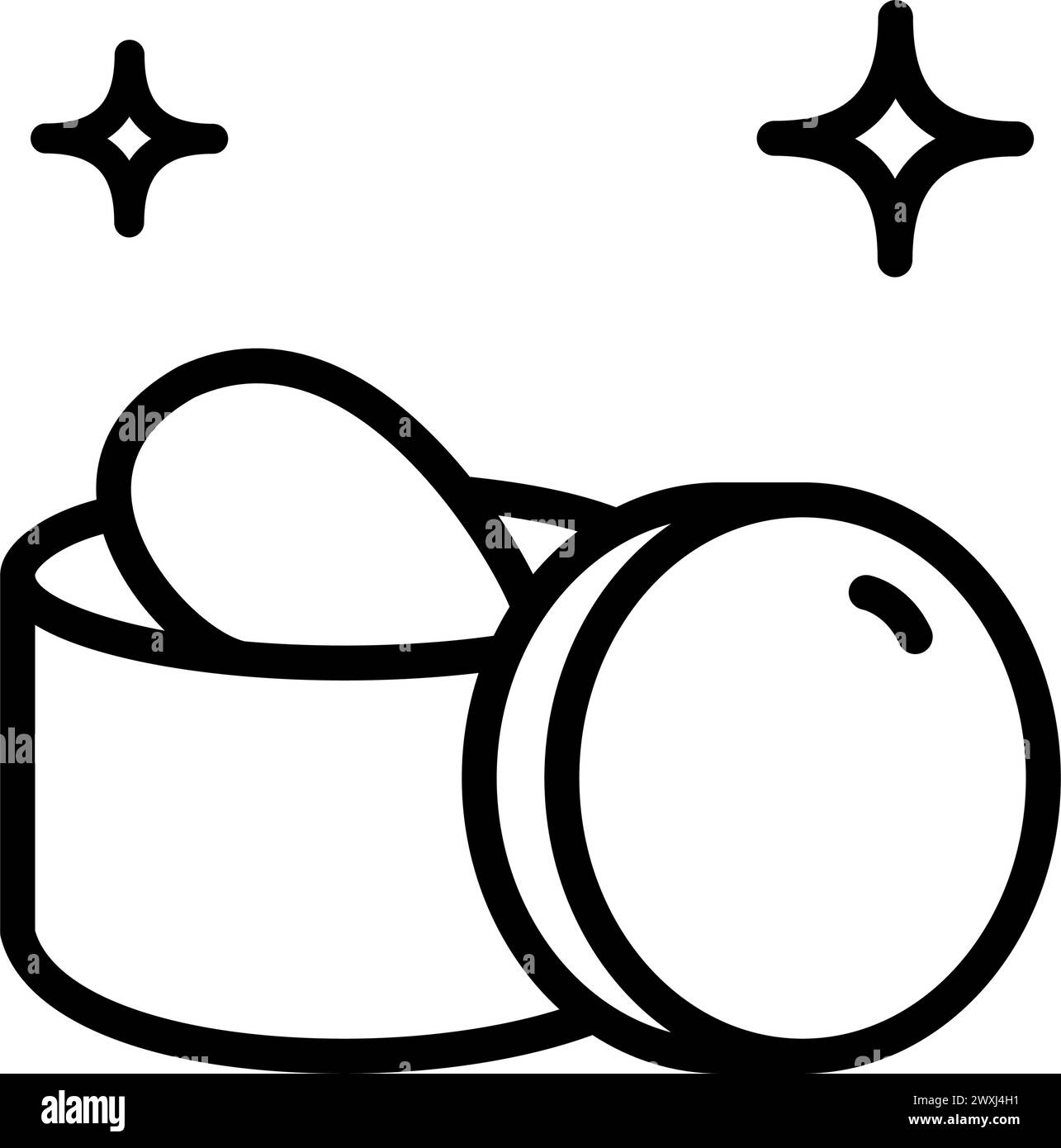 Eye gel patches line icon. Linear logo for cosmetics. Simple ...