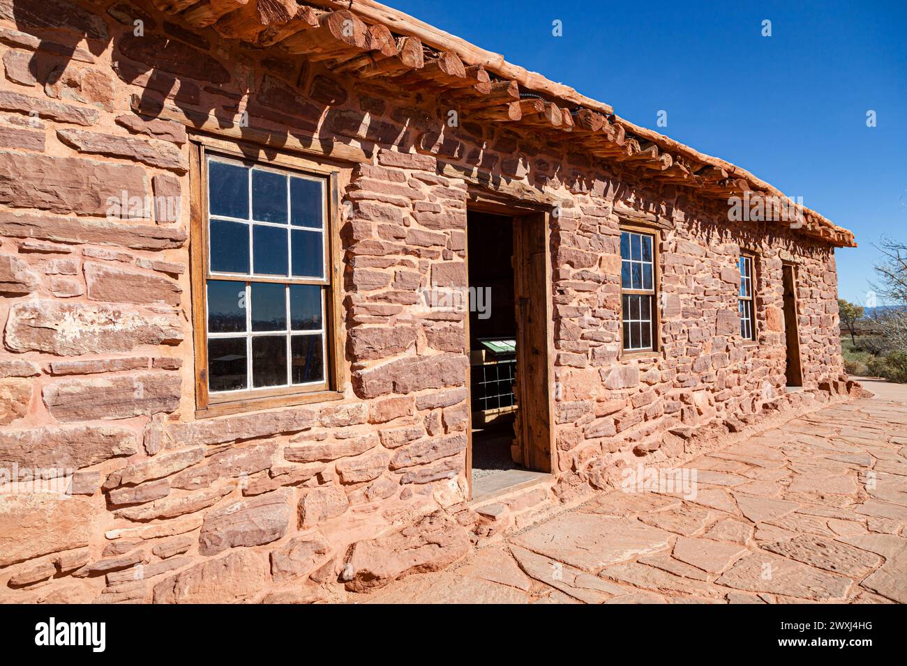 An old brick and rock bunk house that was used for the working ranch at ...