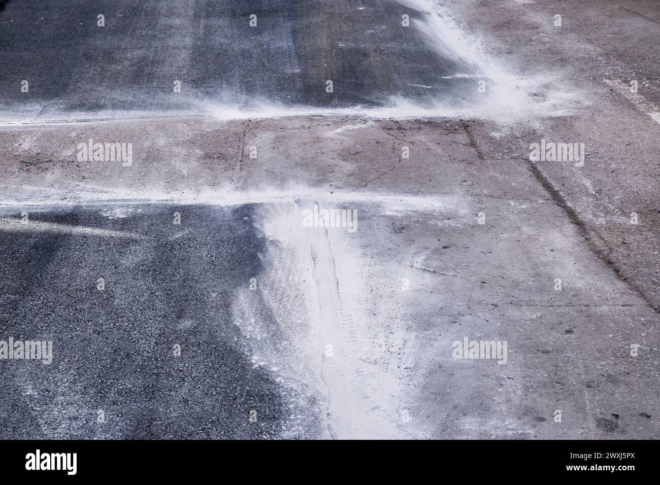 Patched asphalt road hi-res stock photography and images - Alamy
