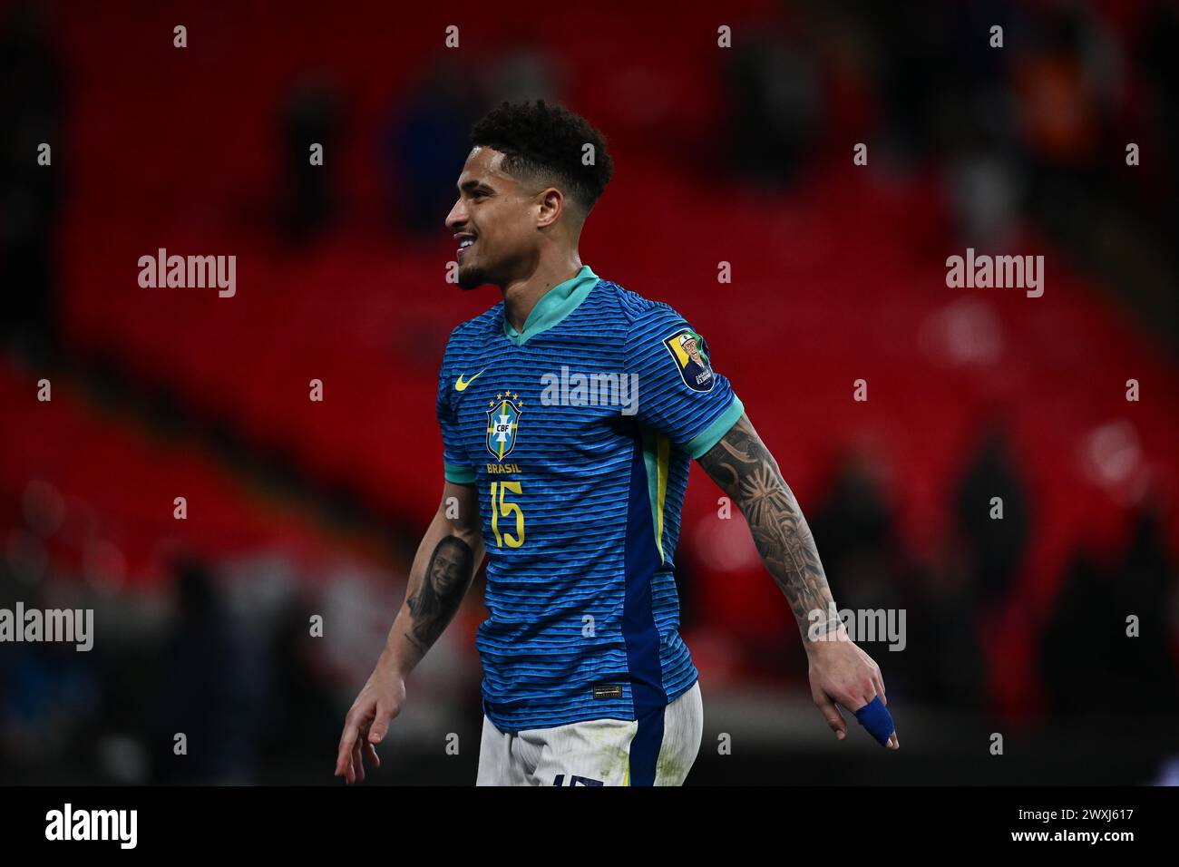 LONDON, ENGLAND - MARCH 23: Joao Gomes of Brazil after the ...