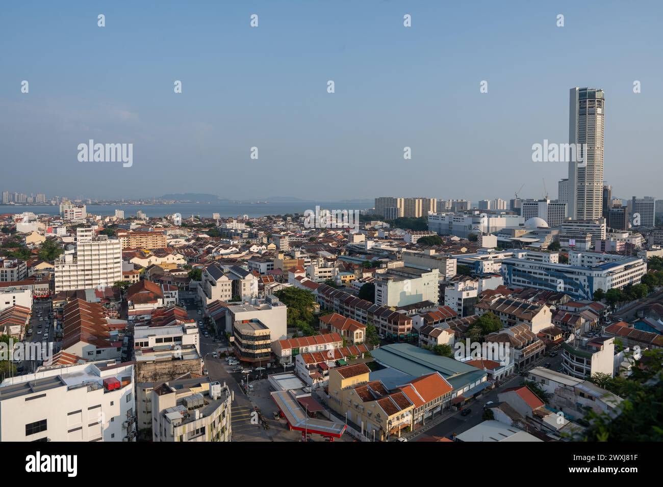 The Cityscape of Georgetown on Penang in Malaysia Asia Stock Photo - Alamy