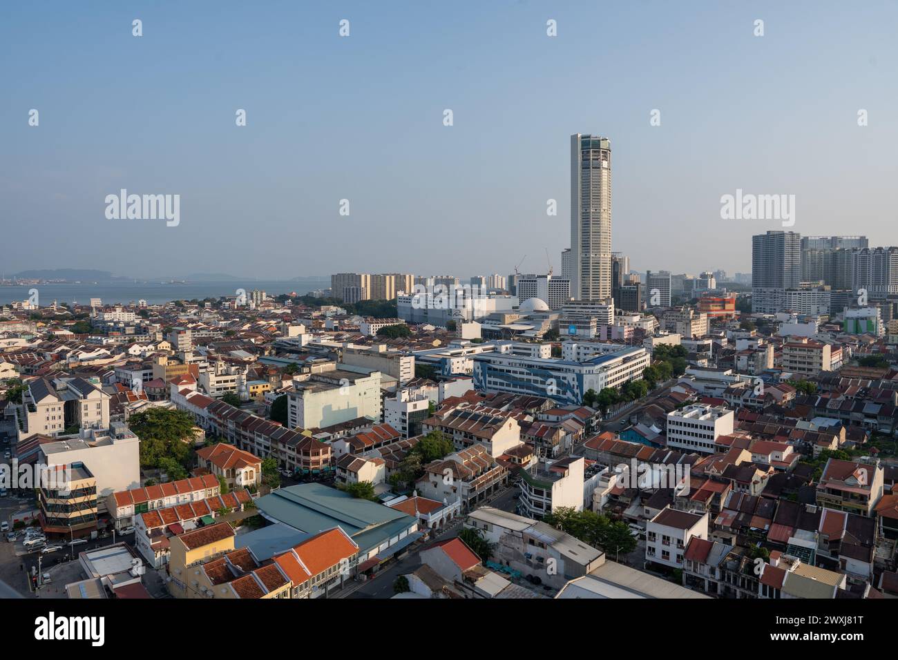 The Cityscape of Georgetown on Penang in Malaysia Asia Stock Photo - Alamy