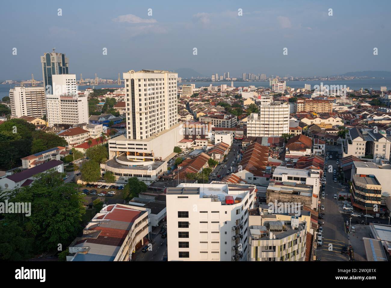 The Cityscape of Georgetown on Penang in Malaysia Asia Stock Photo - Alamy