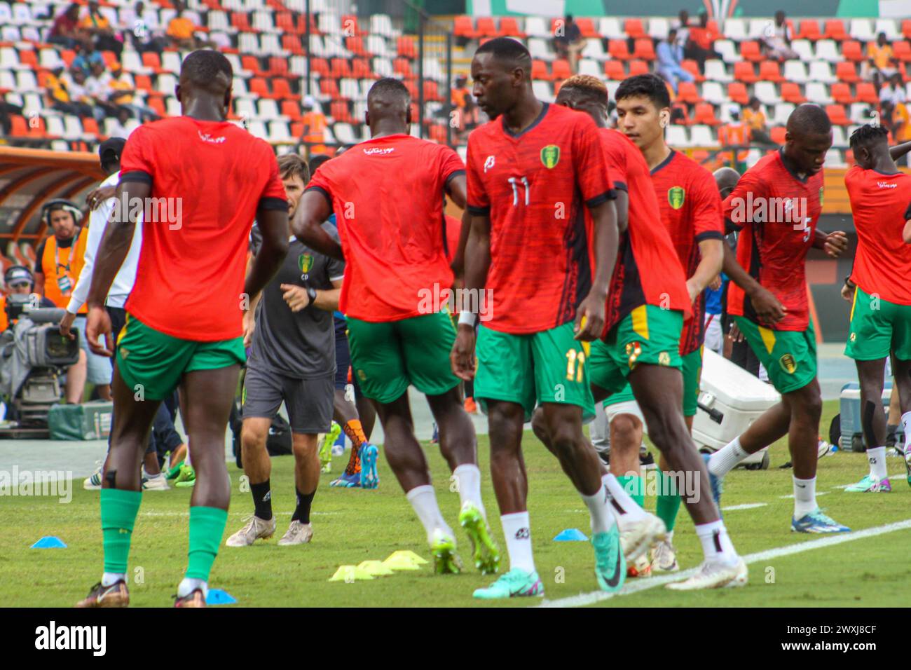 ABIDJAN, COTE D IVOIRE - JANUARY 29; Mauritania during the ...