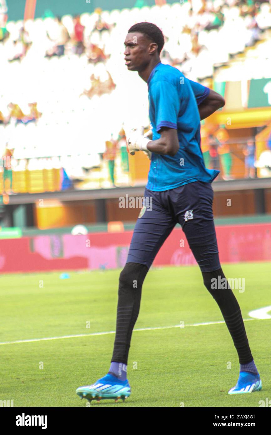 ABIDJAN, COTE D IVOIRE - JANUARY 29; Niasse Babacar of Mauritania ...