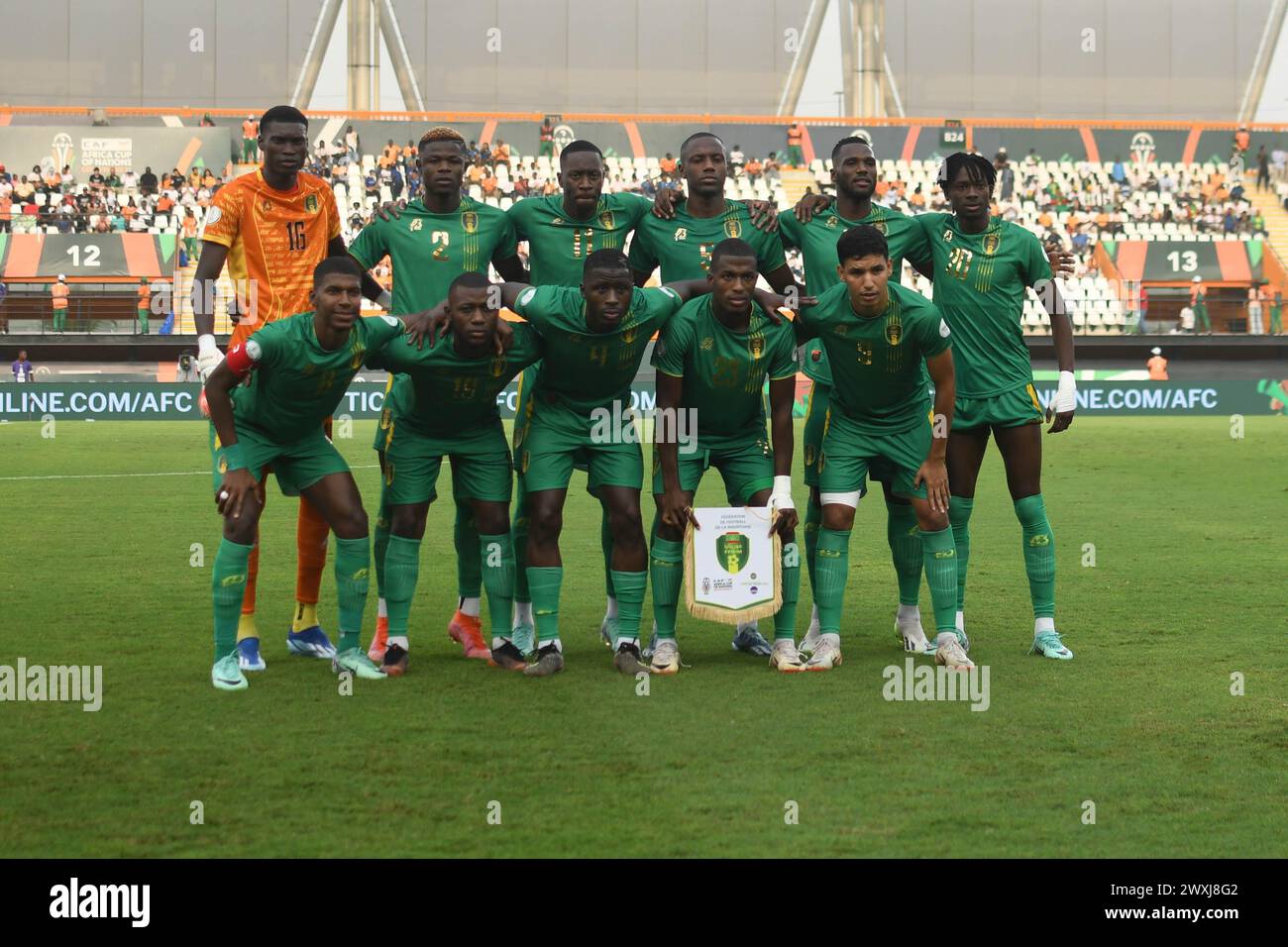 ABIDJAN, COTE D IVOIRE - JANUARY 29; Mauritania during the ...