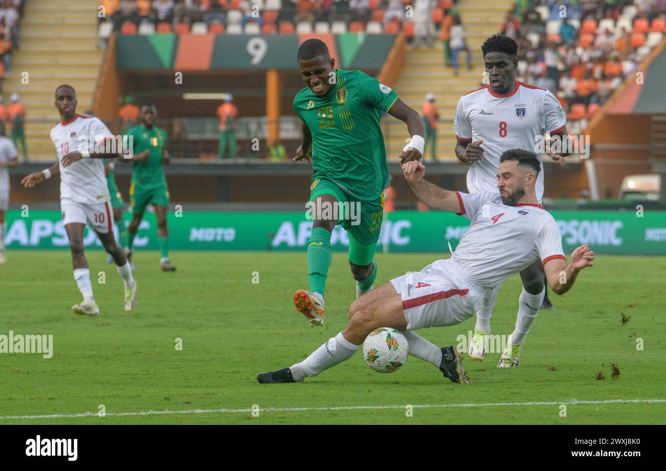 ABIDJAN, COTE D IVOIRE - JANUARY 29; Roberto Jose Evora Dias, Jao Paulo ...