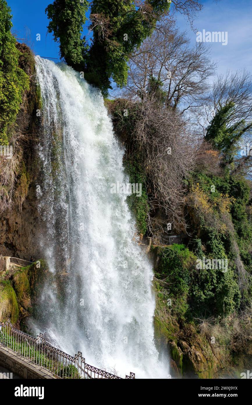 The famous waterfalls of Edessa, which give the capital of the ...