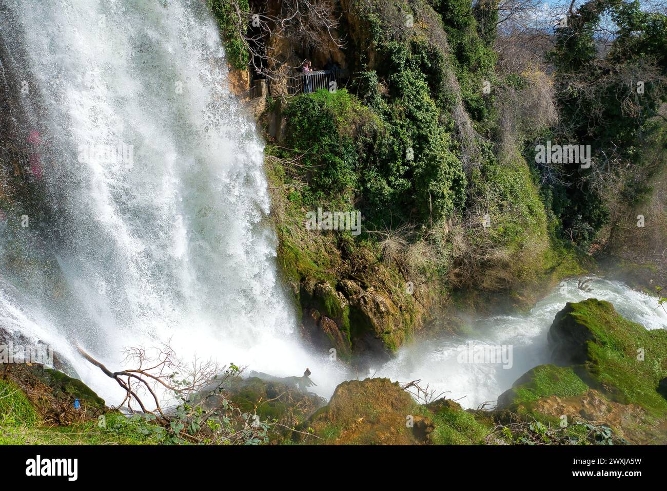 The famous waterfalls of Edessa, which give the capital of the ...