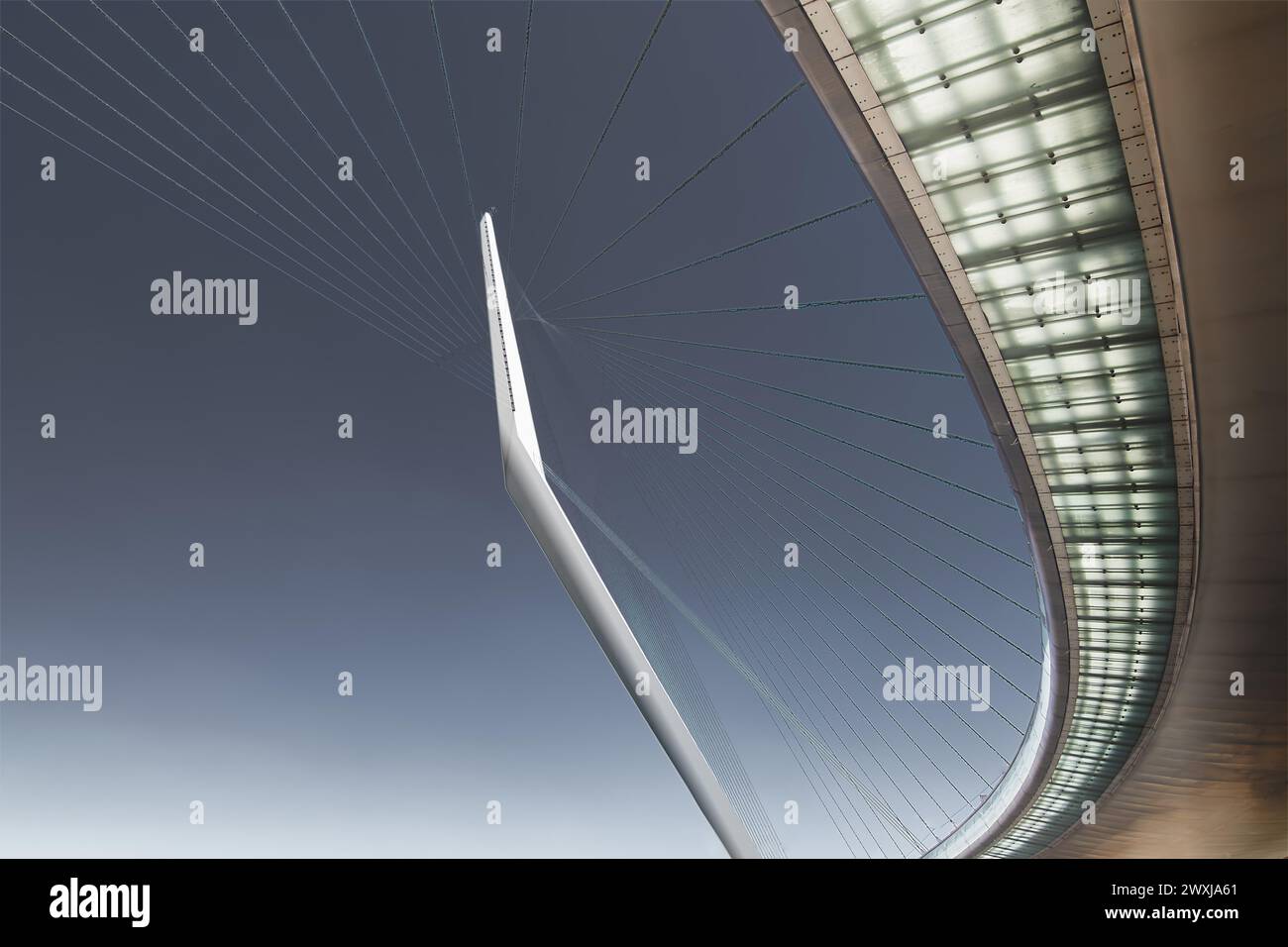 String bridge in Jerusalem, Israel Stock Photo - Alamy