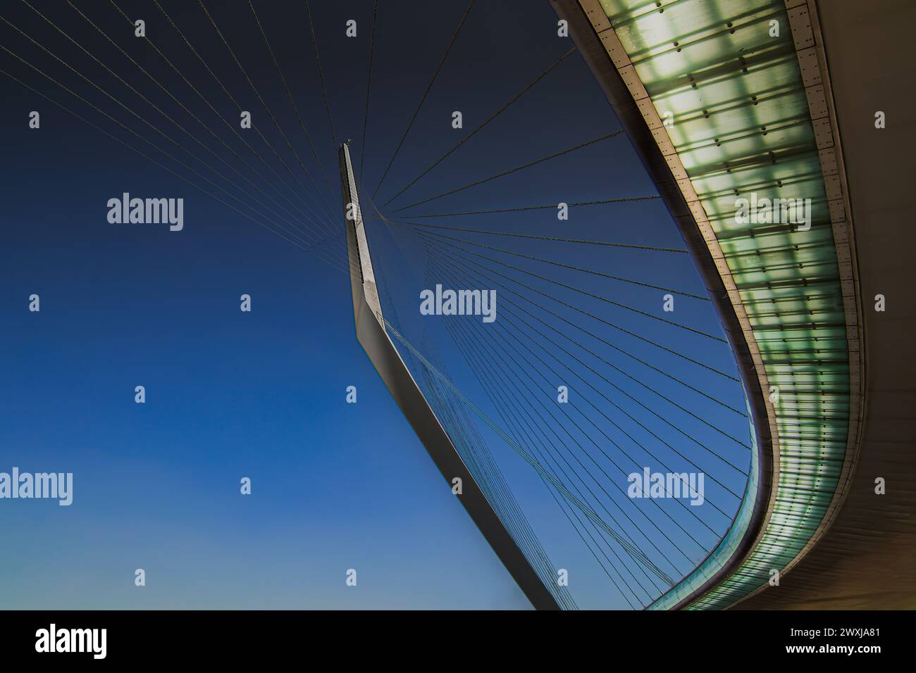 String bridge in Jerusalem, Israel Stock Photo - Alamy