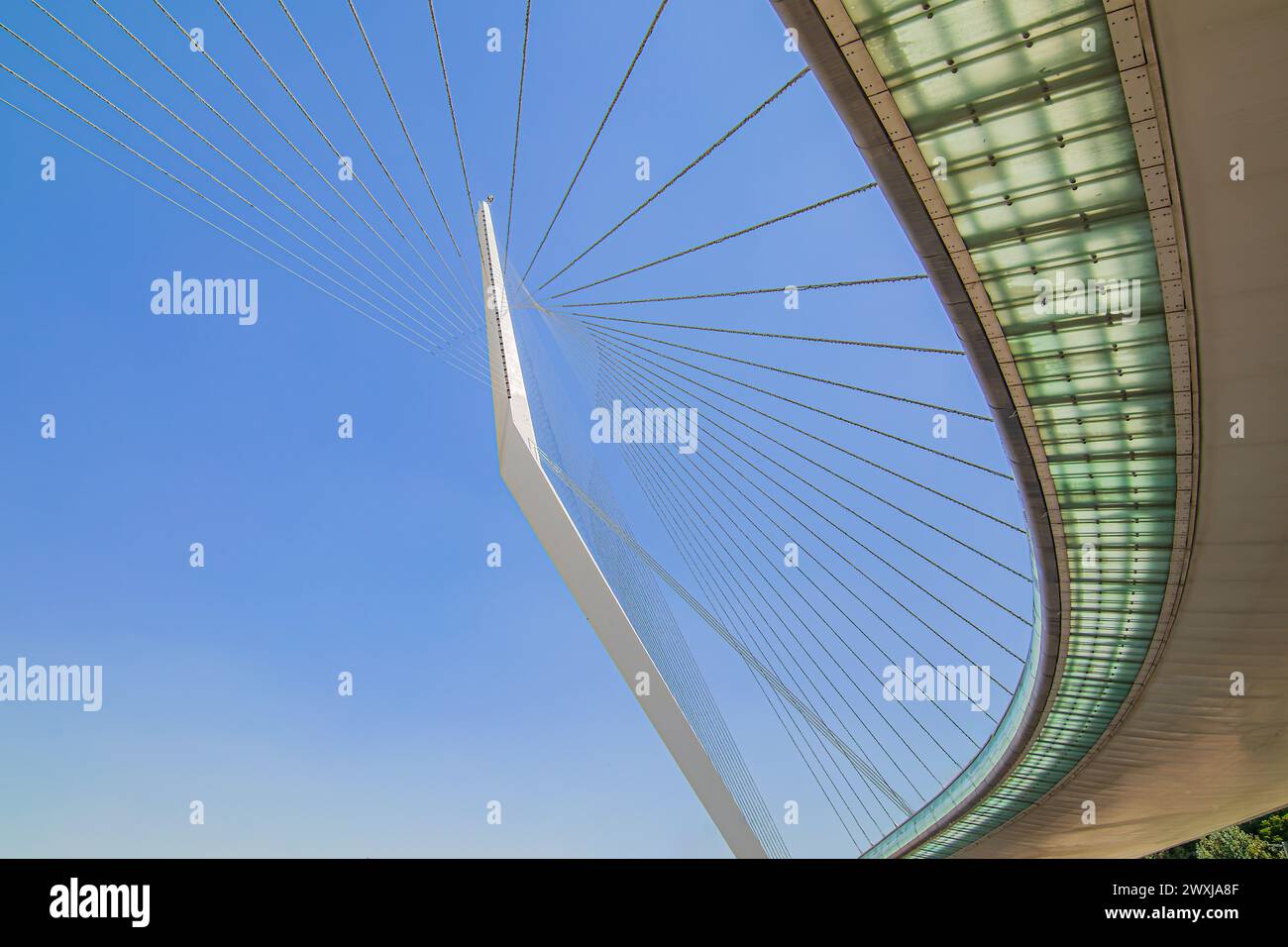 String bridge in Jerusalem, Israel Stock Photo - Alamy