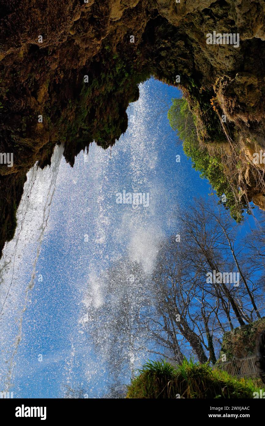 The famous waterfalls of Edessa, which give the capital of the ...