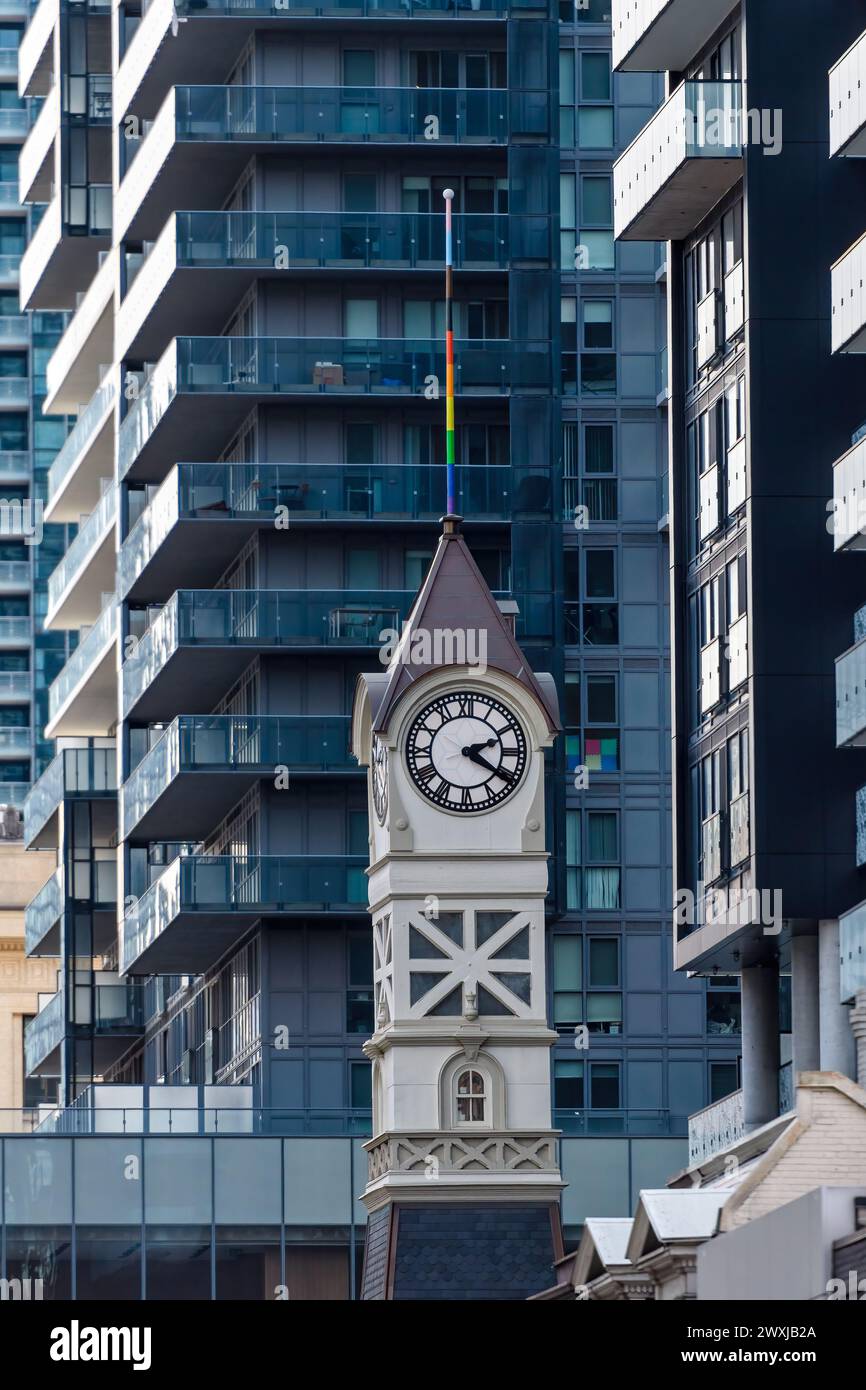 Heritage clock tower in Engine House Number 3, a former fire station in ...