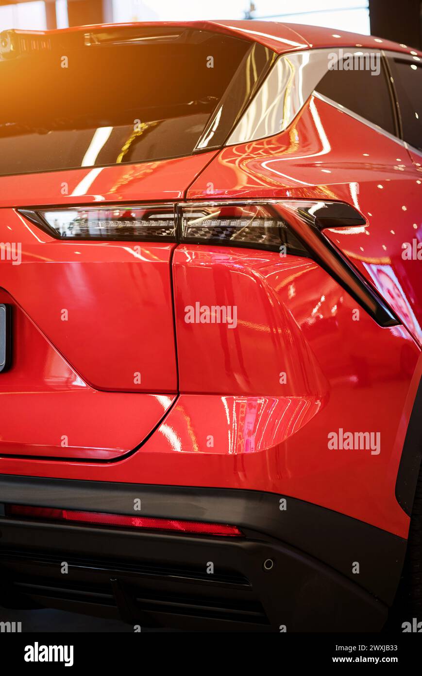 Taillights of modern car. rear view automobile auto Stock Photo - Alamy