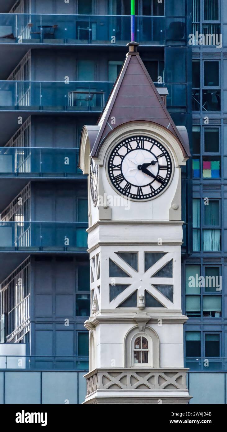 Heritage clock tower in Engine House Number 3, a former fire station in ...