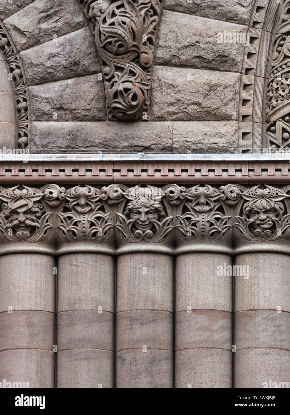 Colonial architectural features or details in Old City Hall Building ...