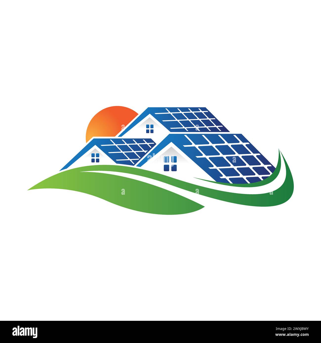 Solar battery system Stock Vector Images - Alamy