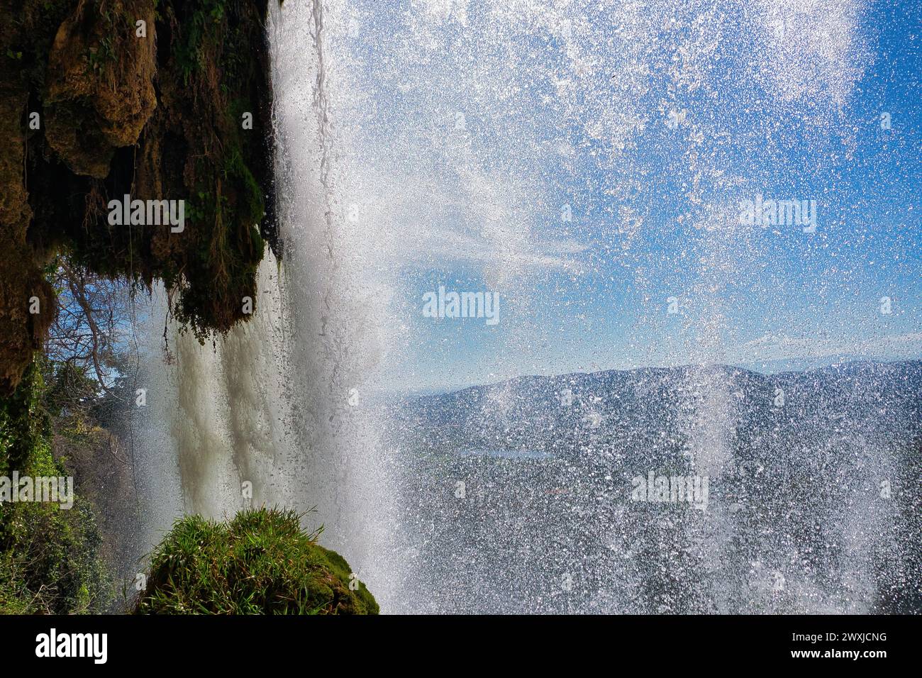 The famous waterfalls of Edessa, which give the capital of the ...