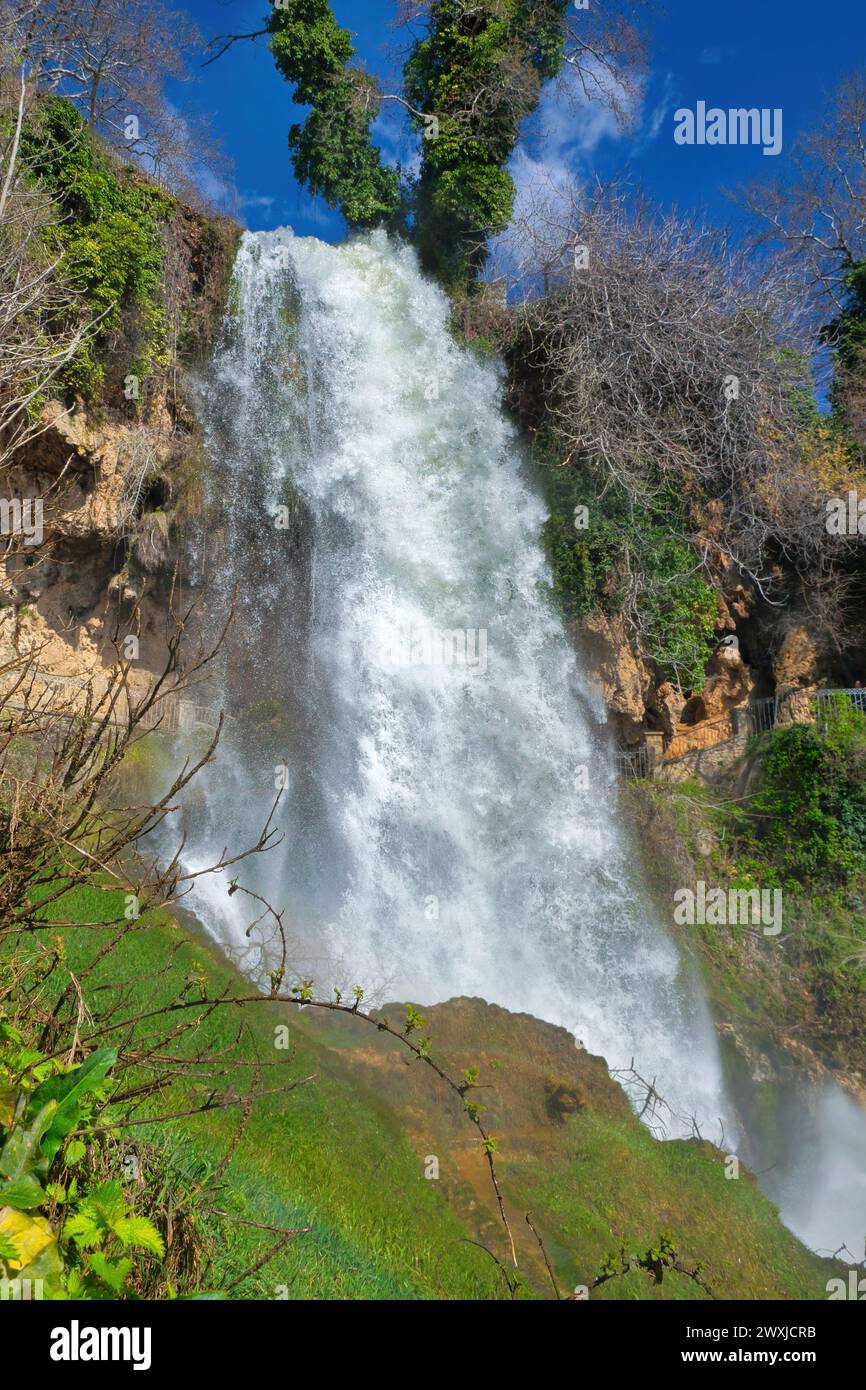 The famous waterfalls of Edessa, which give the capital of the ...