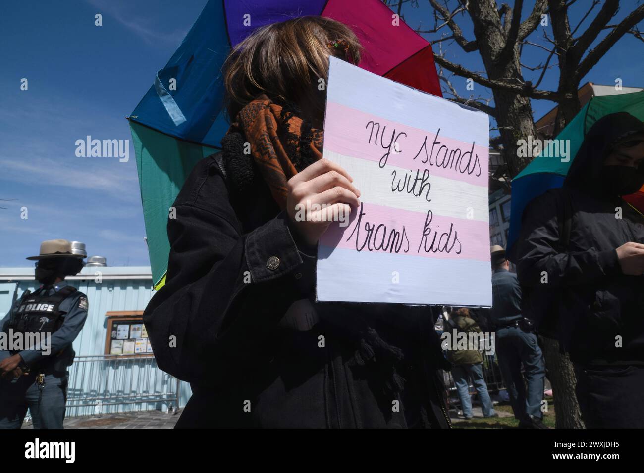 New York, New York, USA. 30th Mar, 2024. Trans Day of Visiblity ...