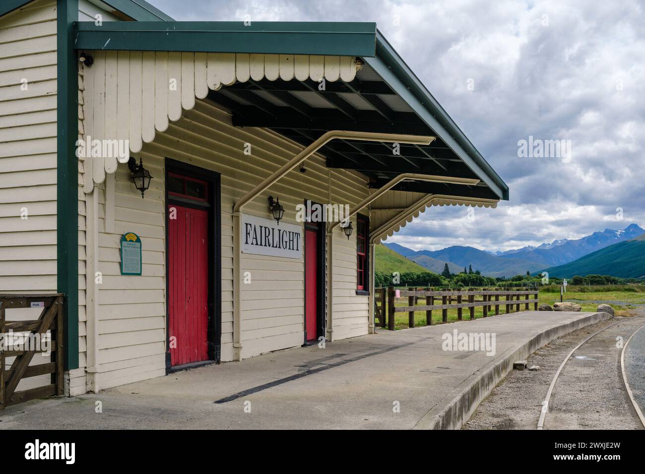 The Fairlight Railway Terminus, Southland, South Island, New Zealand ...