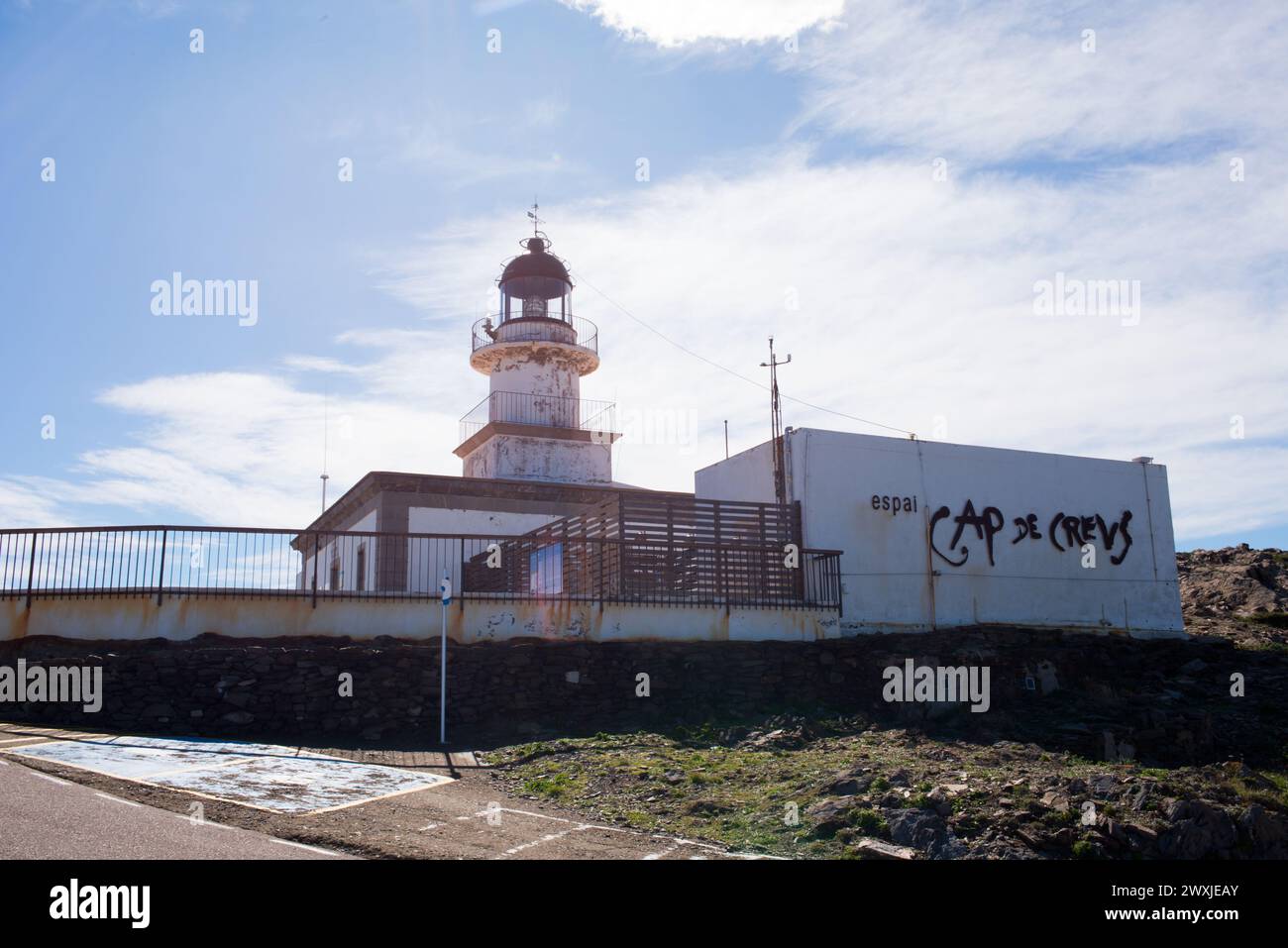 Lighthouse of the Cap de Creus Natural Park, the easternmost point of ...