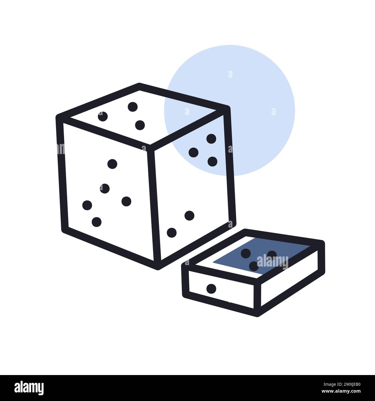 Feta cubes Stock Vector Images - Alamy