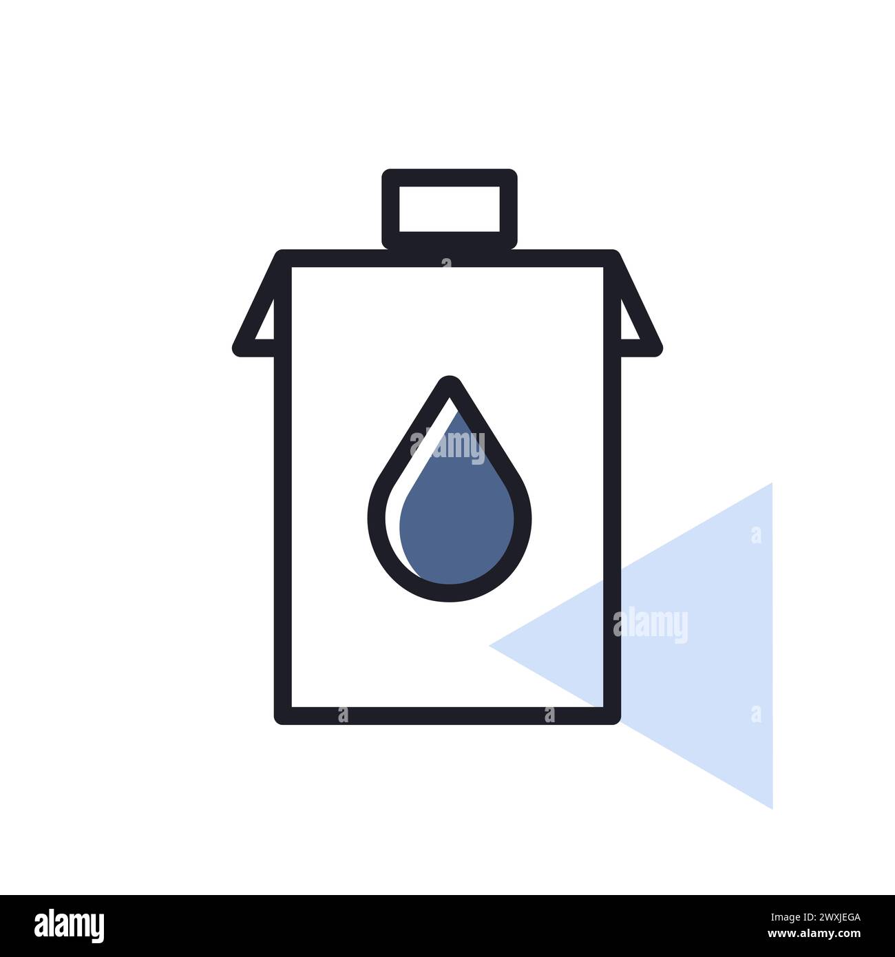 Milk box vector icon. Dairy product sign. Graph symbol for cooking web ...