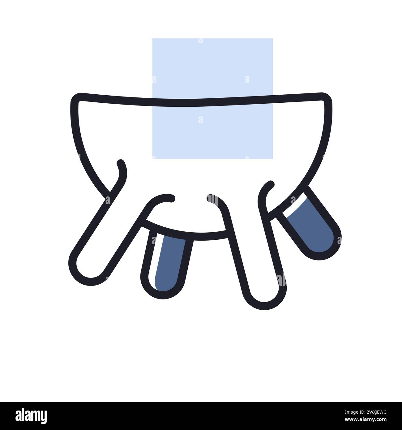 Cow udder vector icon. Dairy product sign. Graph symbol for cooking web ...