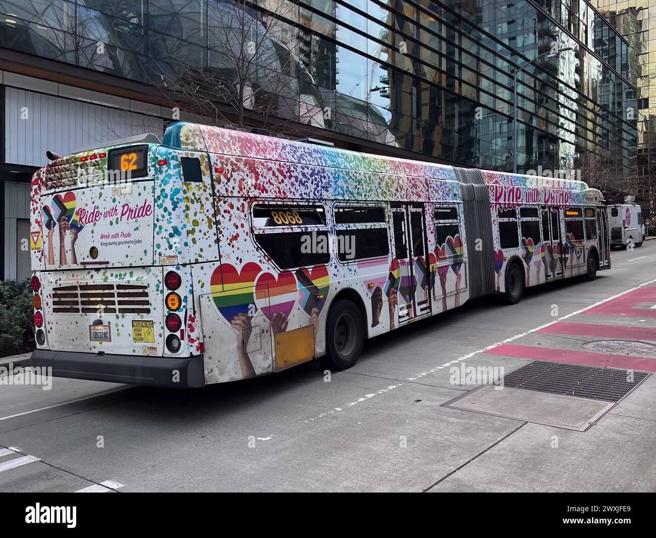 Seattle, USA. 2 Feb, 2024. Seattle Pride Bus Stock Photo - Alamy