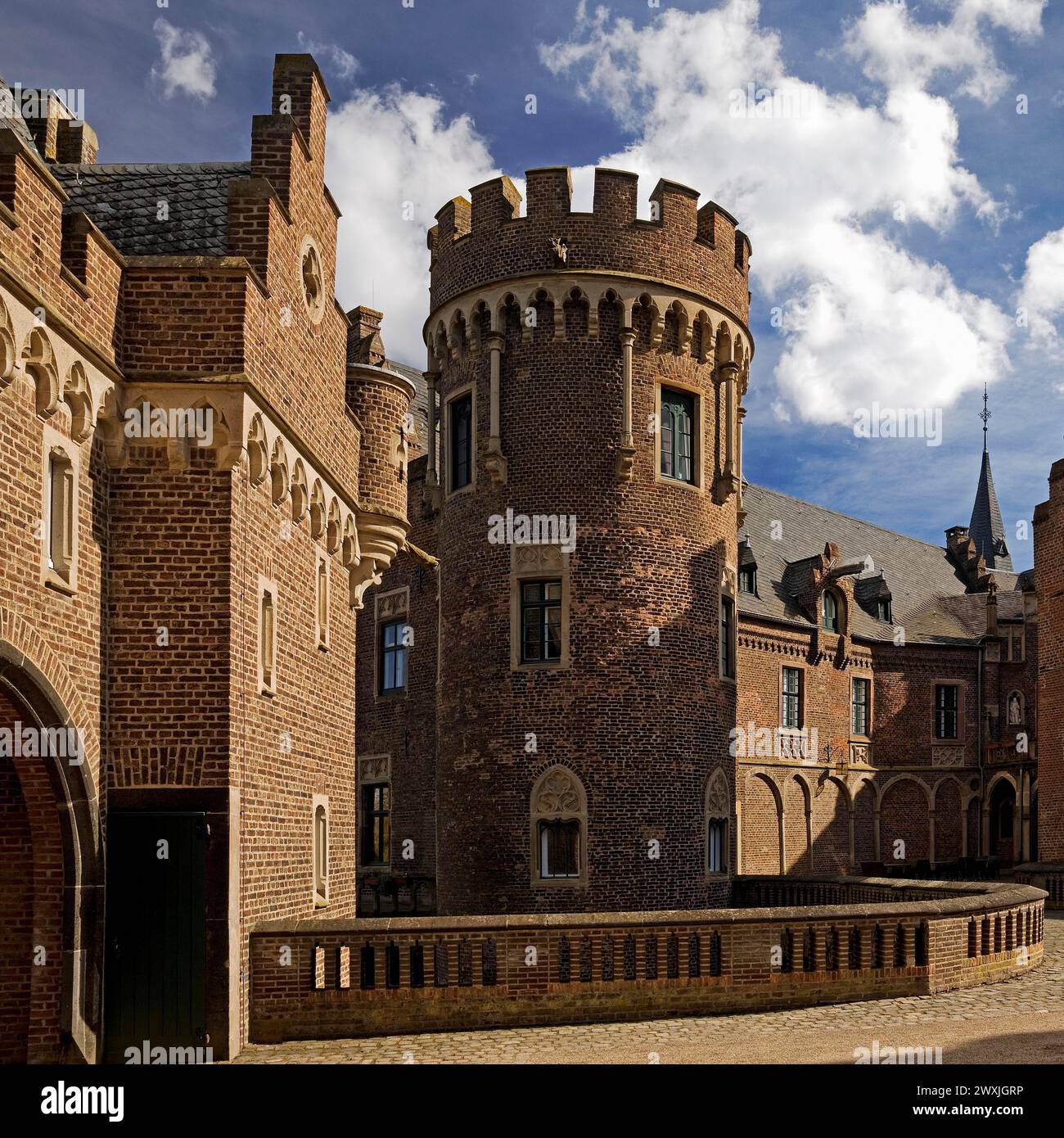 Paffendorf Castle, popular excursion destination, Bergheim, Rhine-Erft ...
