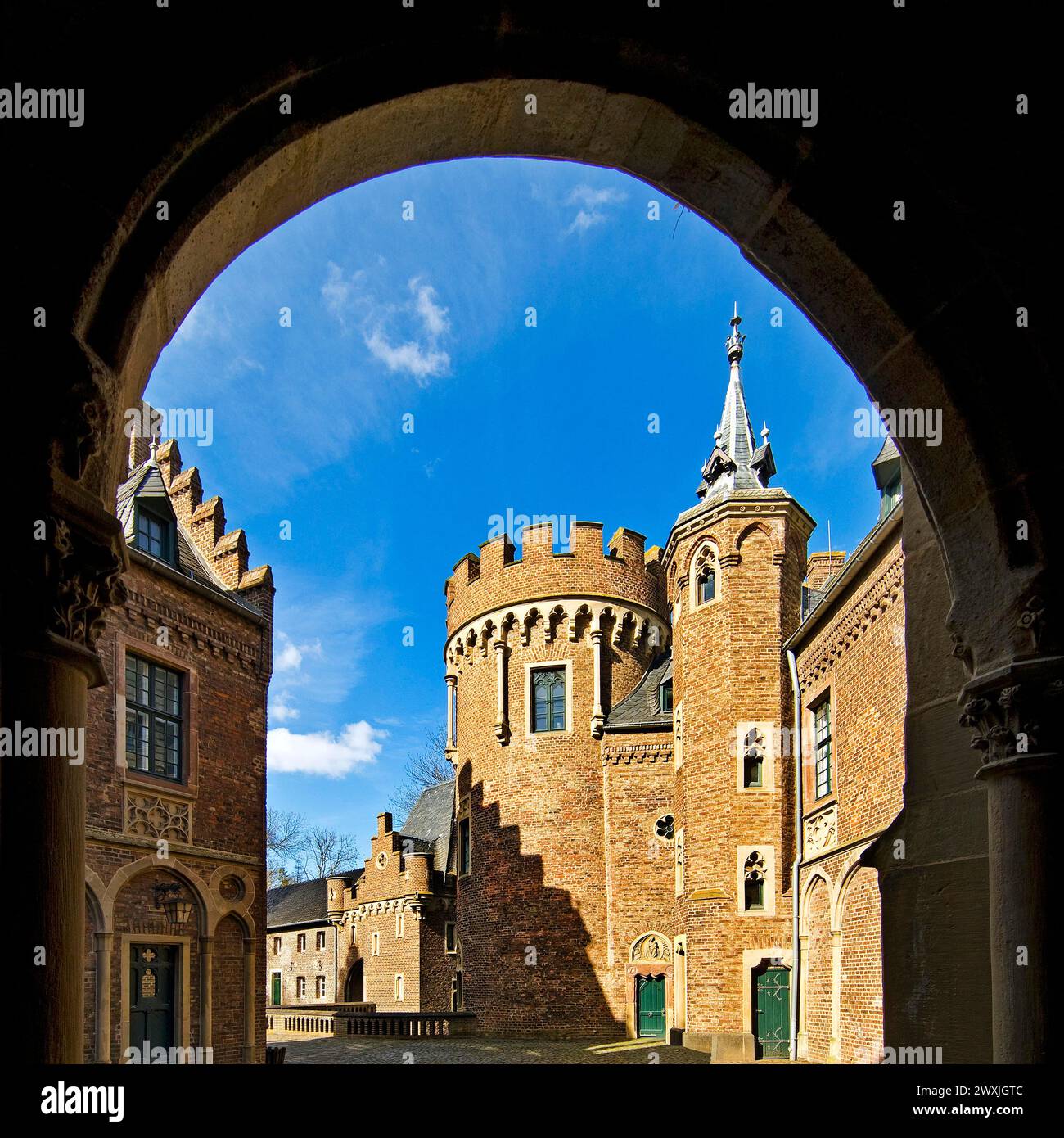 Paffendorf Castle, popular excursion destination, Bergheim, Rhine-Erft ...