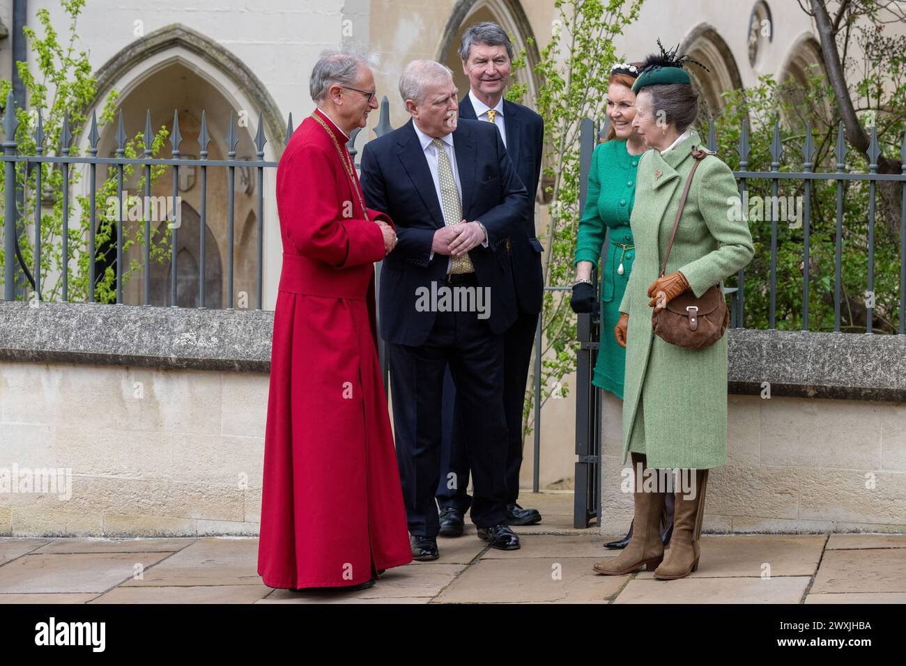 31/03/2024. Windsor, UK Prince Andrew, Duke of York, Vice Admiral Sir ...