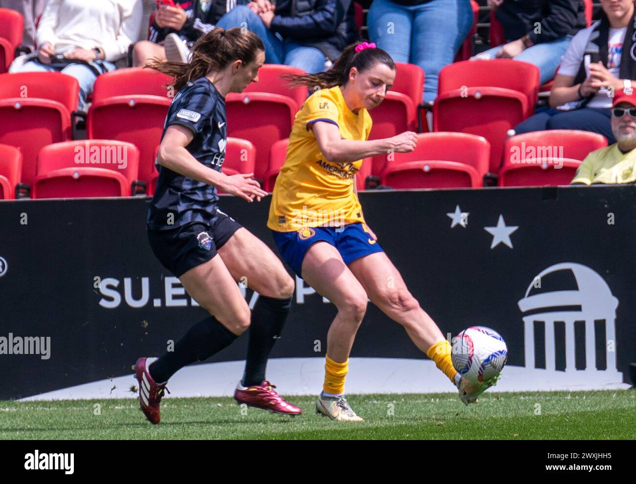 Washington, USA. 31st Mar, 2024. WASHINGTON, DC - MARCH 31: Utah Royals ...