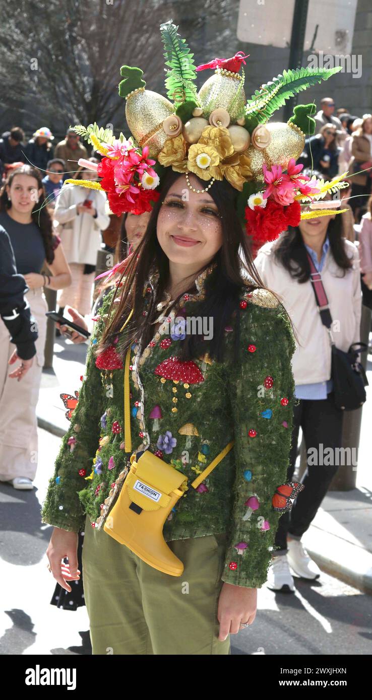 New York, New York, USA. 31st Mar, 2024. Parade goer seen at the NYC ...