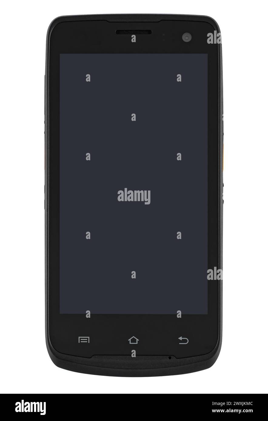 Smartphone, touchscreen phone isolated on white background Stock Photo ...