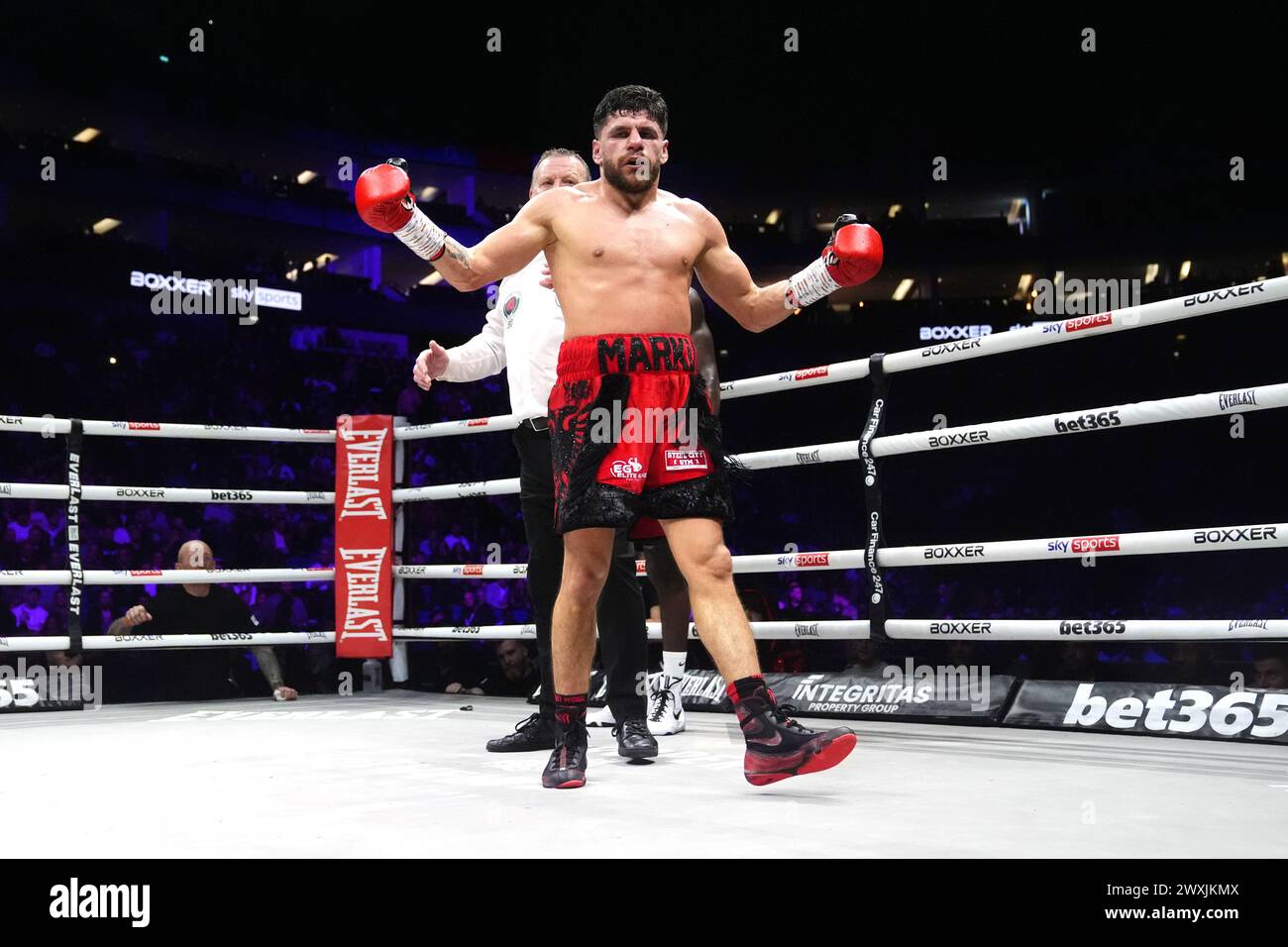 Florian Marku and Chris Kongo (not pictured) in action during their ...