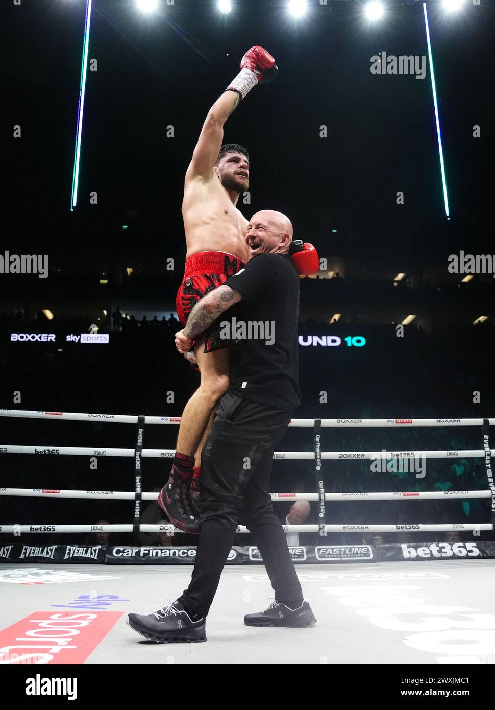 Florian Marku after fighting Chris Kongo (not pictured) in their welter ...