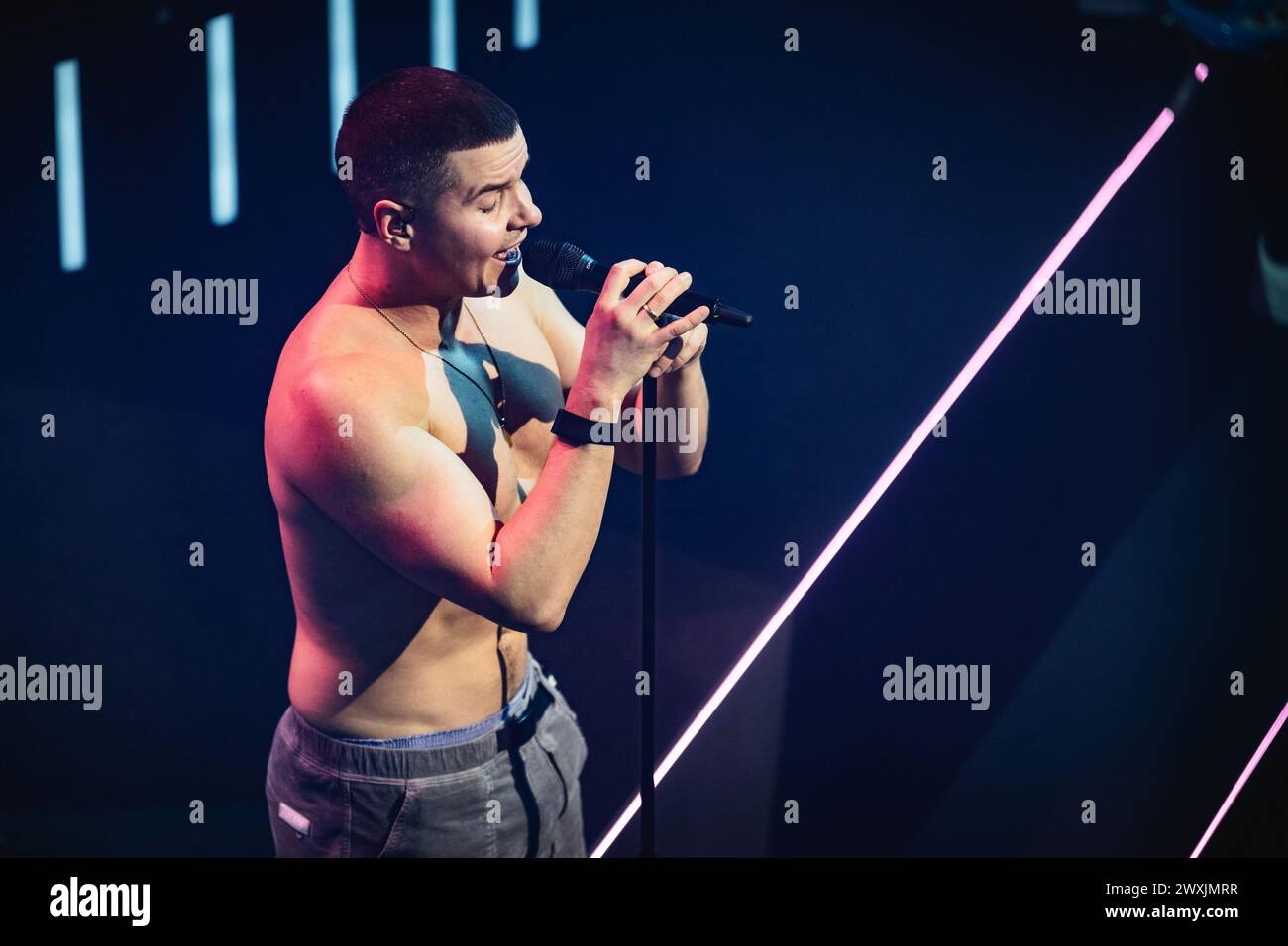 Copenhagen, Denmark. 30th Mar, 2024. The Danish band Lukas Graham ...