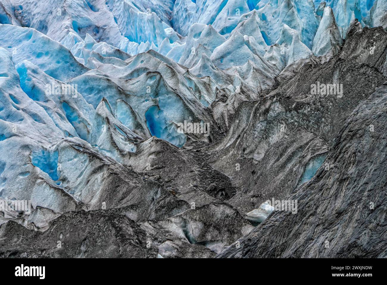 The ice formations at Garibaldi Glacier stand as a testament to nature ...