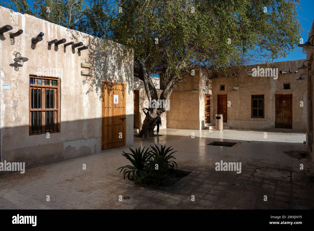 Wakra, Qatar - March 28, 2024: Old buildings architecture in the Wakrah ...
