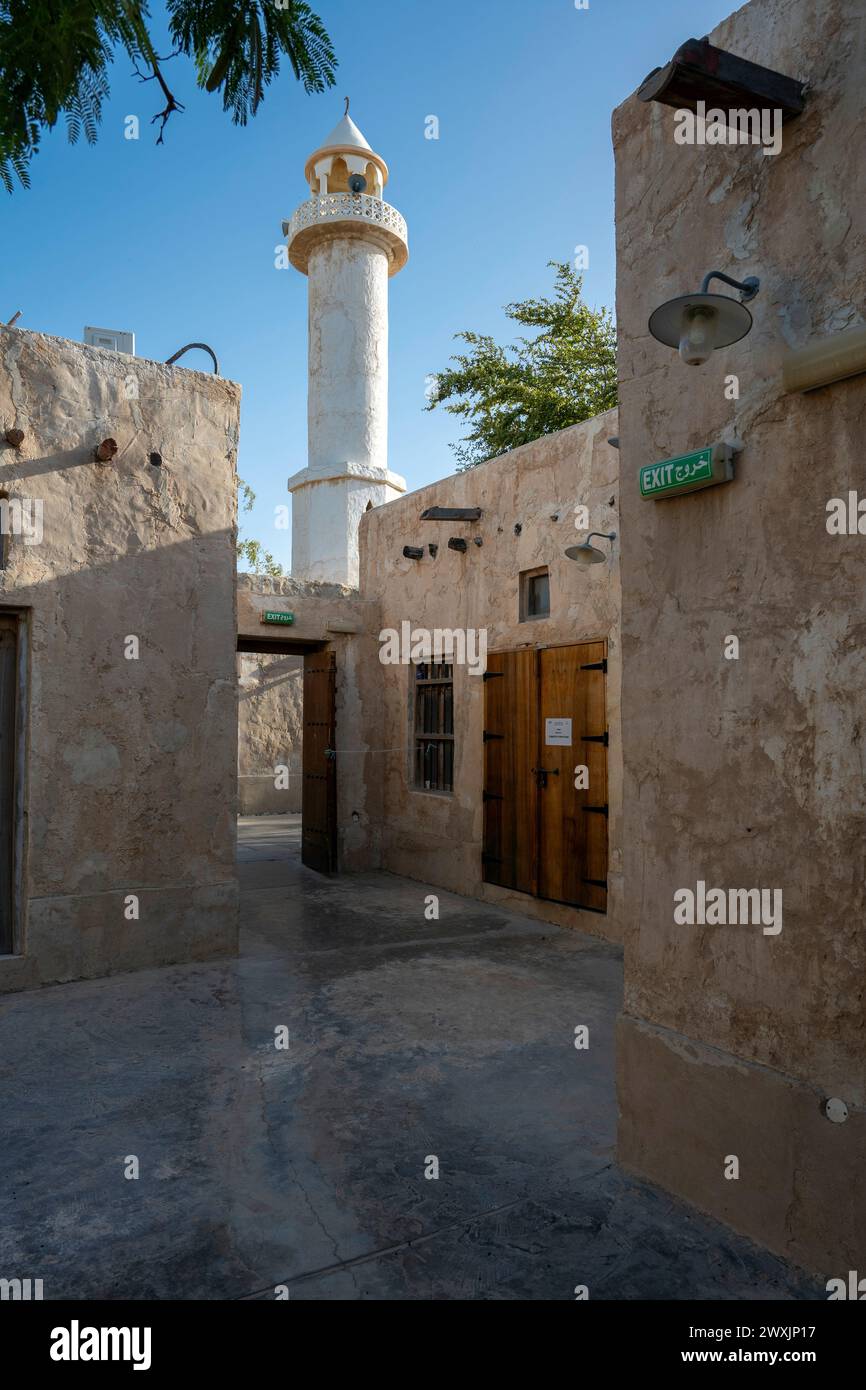 Wakra, Qatar - March 28, 2024: Old buildings architecture in the Wakrah ...