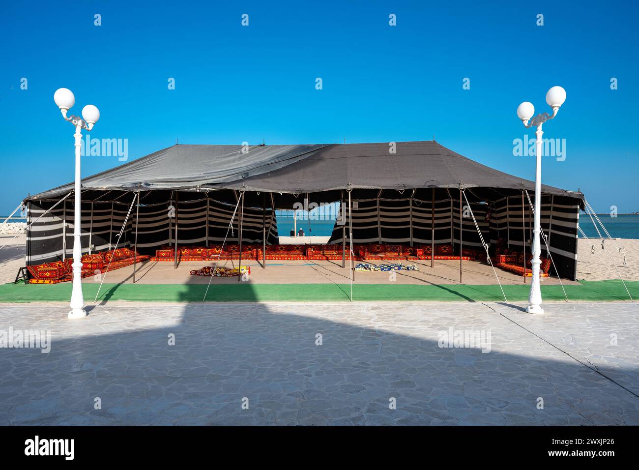 Traditional Arab Khaima Camping Tent of Traditional Style of Arab Stock ...