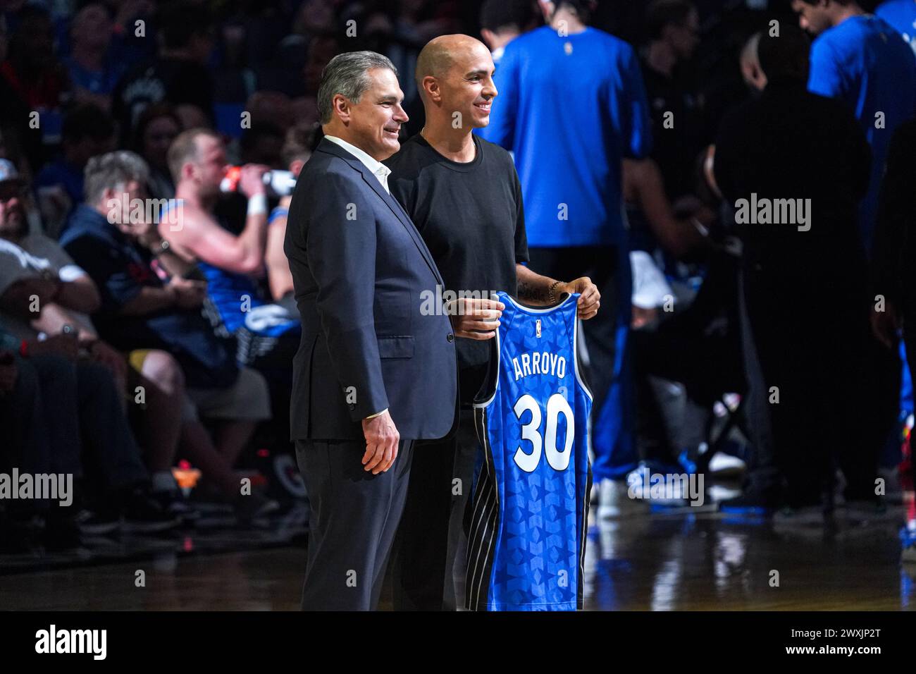 Orlando, Florida, USA, March 30, 2024, Former NBA player Carlos Alberto ...