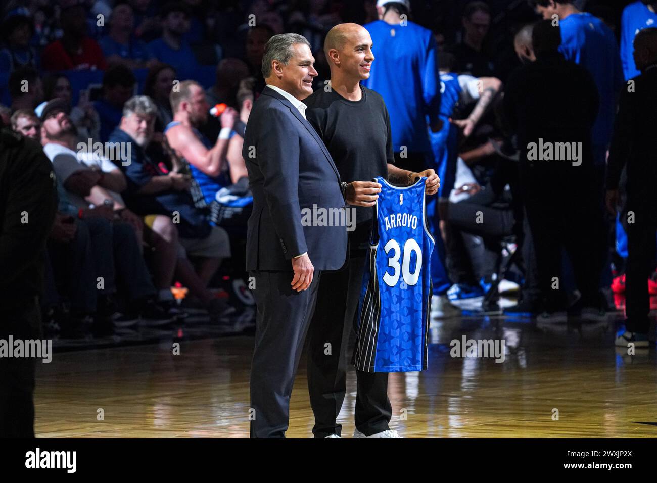 Orlando, Florida, USA, March 30, 2024, Former NBA player Carlos Alberto ...