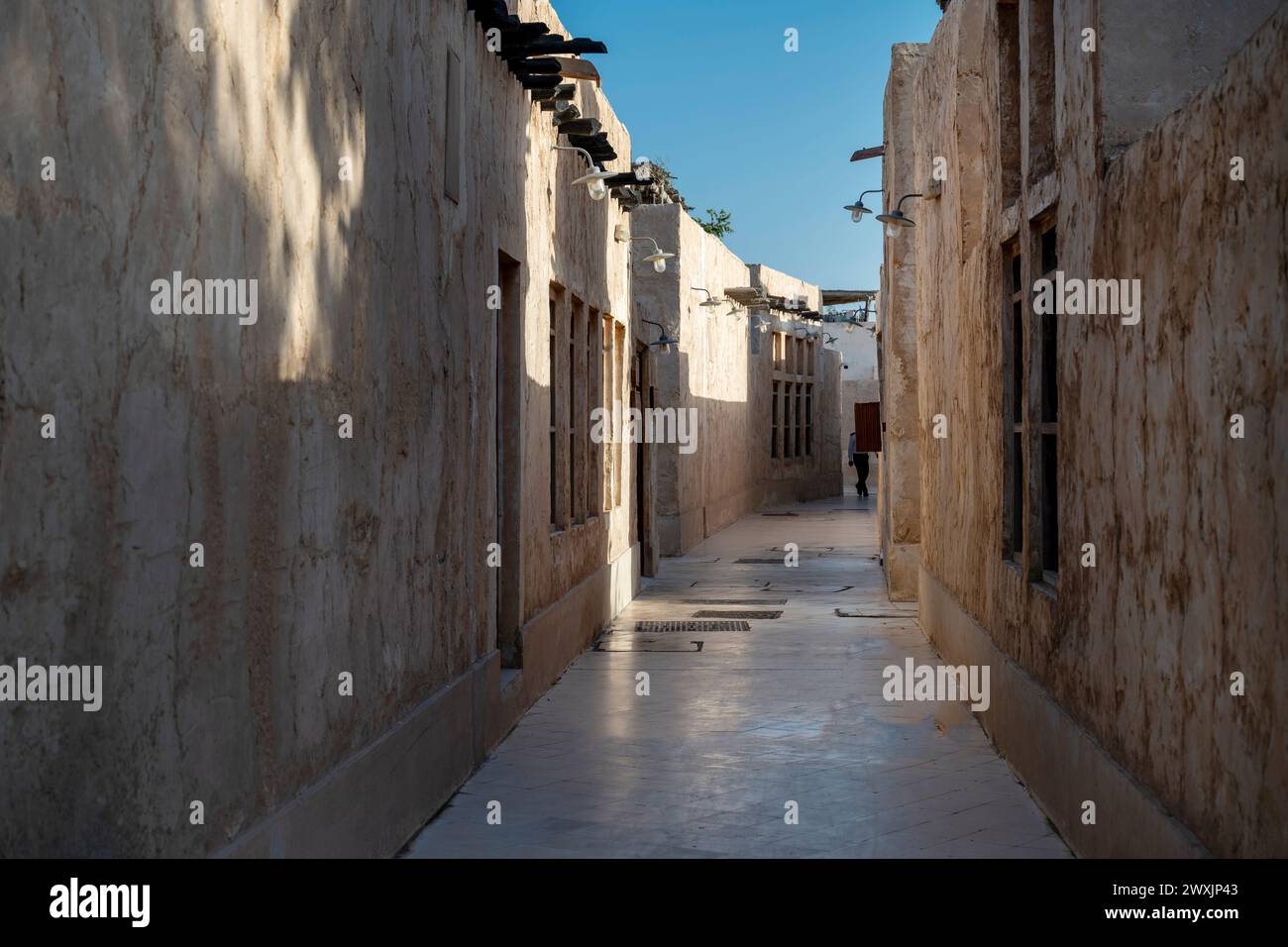 Wakra, Qatar - March 28, 2024: Old buildings architecture in the Wakrah ...